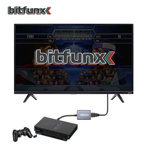 Bitfunx Hdmi Adapter Lead For Sony Ps2 Including Rgb Component Switch For Connecting A Ps2 To A