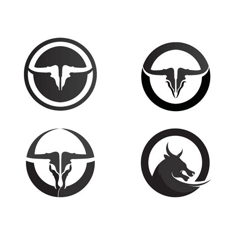Stier Logo En Symbolen Vector Sjabloon Pictogrammen App 12998879