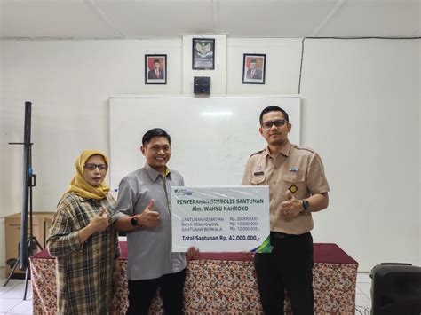 Terlindungi BPJS Ketenagakerjaan Ahli Waris Guru SMP Taruna Andigha Bogor Terima Santunan