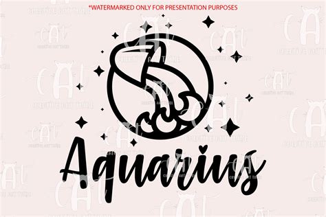 Aquarius Svg Zodiac Svg Horoscope Svg Cut Files Png 743136