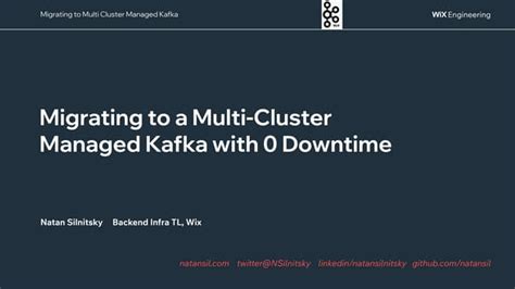 Migrating To Multi Cluster Managed Kafka Apachekafkail Pdf Cloud
