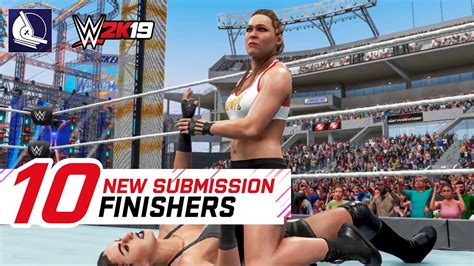Wwe 2k19 Top 10 New Submission Moves Animations Youtube