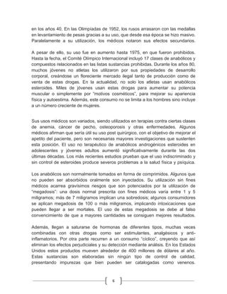 Proyecto De Investigacion Esteroides Anabolicos 4 Docx