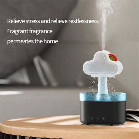 Rain Cloud Humidifier Water Drip Rain Cloud Diffuser With Essential