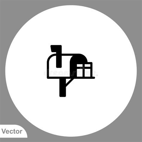 Mailbox Vector Icon Sign Symbol Stock Vector Illustration Of Creative Outline