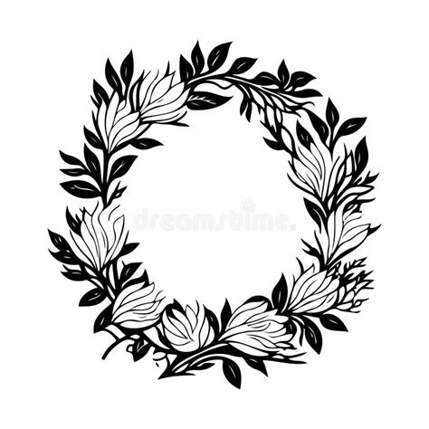 Square Frame Flower Batik Icon Hand Draw Black Colour Logo Symbol