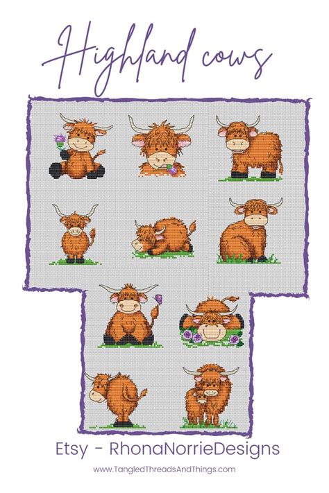 Cute Cow Cross Stitch Pattern