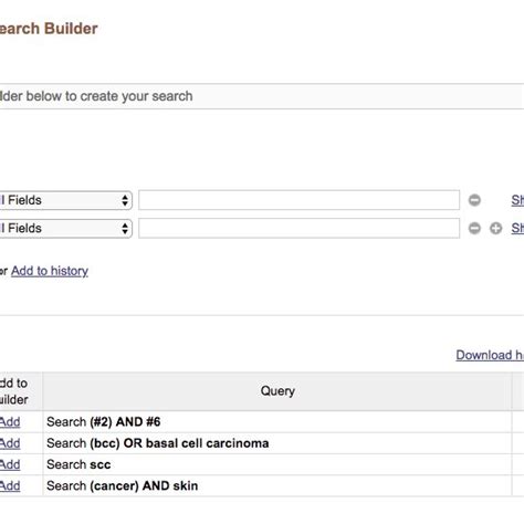 a traditional form based query builder pubmed download scientific