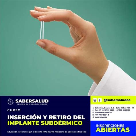 InserciÓn Y Retiro De Implante SubdÉrmico Sabersalud