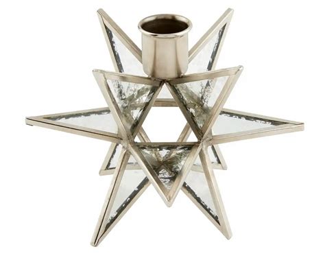 Silver Star Candle Holder The Blue Béret