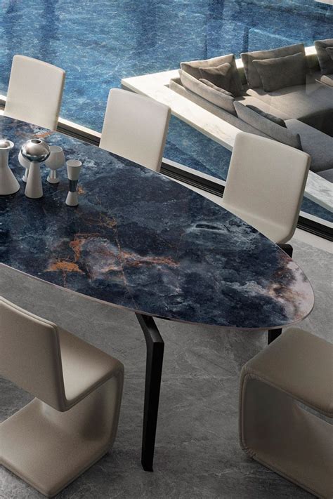 Deep Blue Marble Effect Table Blue Ocean Ocean Blue Marble