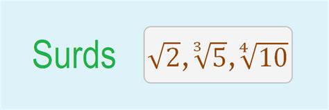 10 Math Problems Surds
