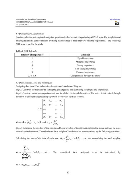 Analytical Hierarchy Process Ahp Approach On Consumers Preferences For Selecting Telecom