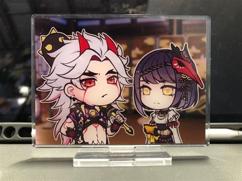Hikari Genshin Impact Chibi Arataki Itto X Kujou Sara Etsy Australia