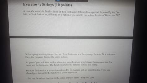 Solved A Person S Initials Is The First Letter Of Their Chegg Com
