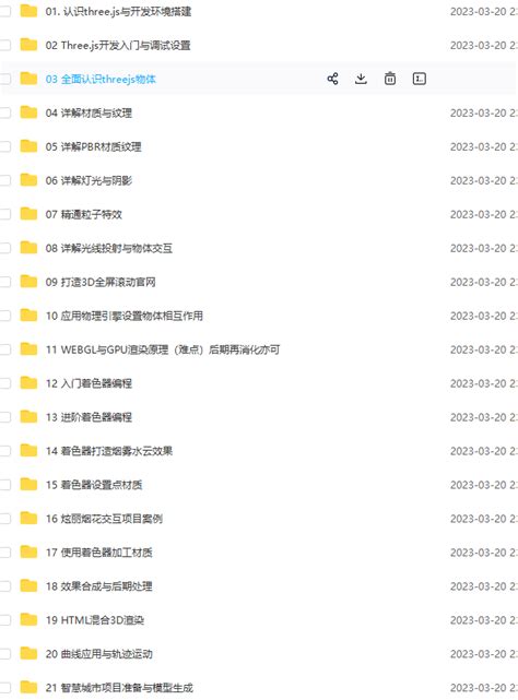 Threejs可视化企业实战webgl课（新增cesium元宇宙）价值2980阶段41课件齐全完结无密 92资源站 It学习网 每日更新
