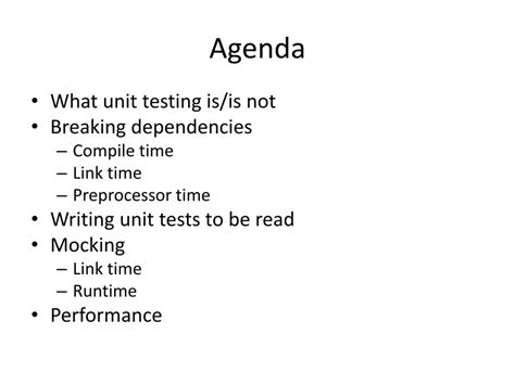 ppt pragmatic unit testing in c and c powerpoint presentation id