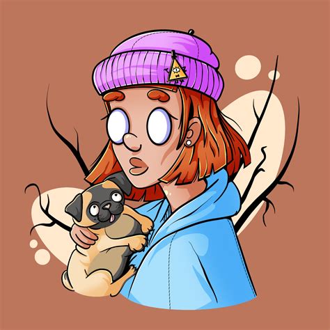Иллюстрация Автопортрет в стиле 2d компьютерная графика персонажи