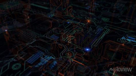 3d Abstract Complex Technology Background High Detailed Elements