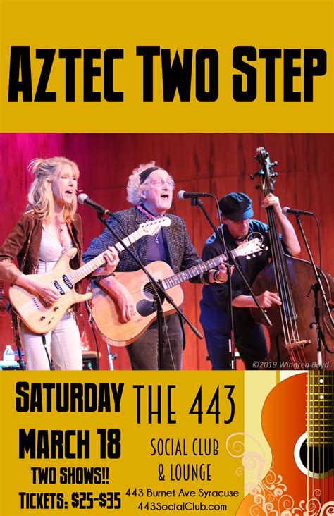 Aztec Two Step 3 18 TWO SHOWS The 443 Social Club Lounge