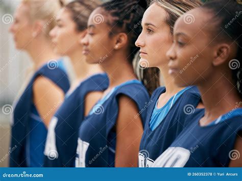 Teamwork Netball And Women In A Huddle For Motivation Team Building