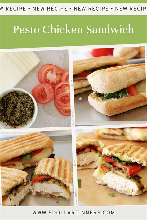 Pesto Chicken Sandwiches 5 Dinner Karinokada