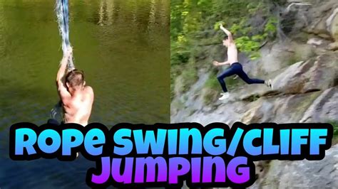 Rope Swing Cliff Jumping YouTube