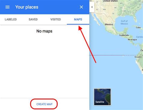 Create a map via a KML file with Google Maps