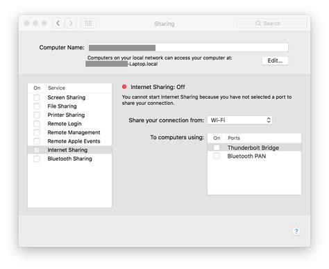 Macos Share My Macs Internet Connection Wifi With My Ipad Or Iphone Via Lightning Cable