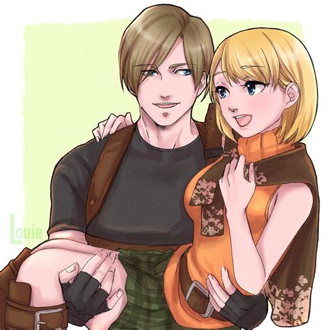 Leon And Ashley Drawn By Louieloversnero Rresidentevil