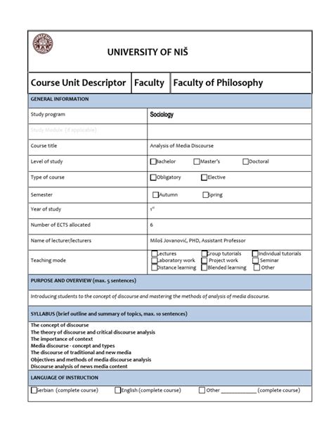 analysis of media discourse pdf