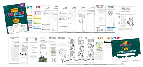 Confidence Toolkit 20 Printable Worksheets Social Emotional Learning