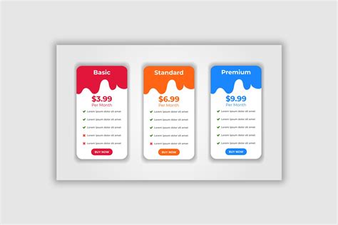 Modern Web Pricing Comparison Table Graphic By Phoenixvect · Creative
