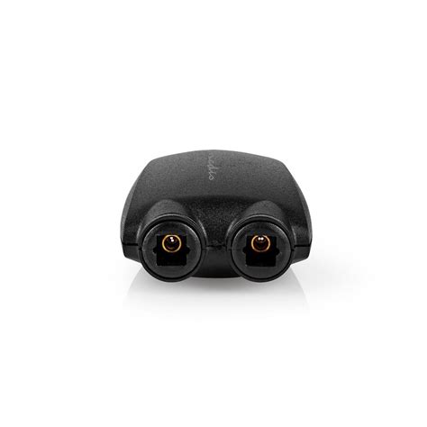 Toslink Adapter Toslink Female 2x Toslink Female Zwart Nedis