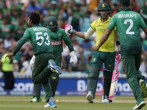World Cup 2019 Sa Vs Ban Highlights Bangladesh Beat South Africa By
