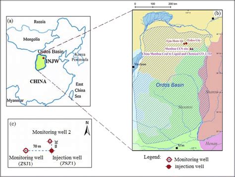 The Map Of The Chenjiacun Site In Ordos Basin Showing The Shenhua Ccs