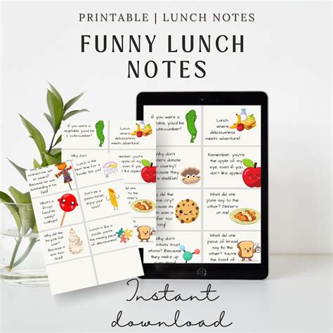 Funny Lunchbox Notes Digital Download A4 A5 Letter Etsy