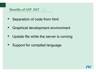 Introduction To ASP NET Using Visual Studio PPT Programming Languages Computing