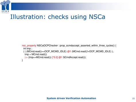 Ppt Native Systemc Assertion For Ocp Property Checking Powerpoint