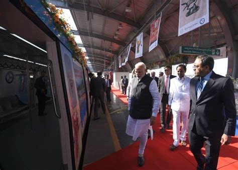 Pm Modi Inaugurates Hyderabad Metro Rail Business