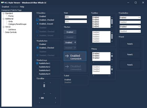 Delphistyles Vcl Style Win10modernbluewhale