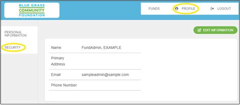 Bgcf Fundholder Portal Instructions Blue Grass Community Foundation