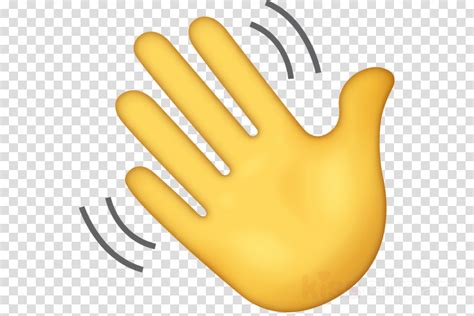 Hand Wave Emoji Png Clipart Wave Emoji Wave Emoji 900x600 Png Download