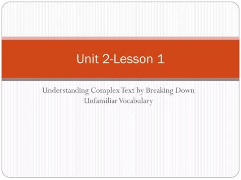 ppt unit 2 lesson 1 powerpoint presentation free download id 2023035