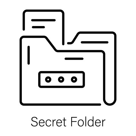 Trendy Secret Folder Vector Art At Vecteezy
