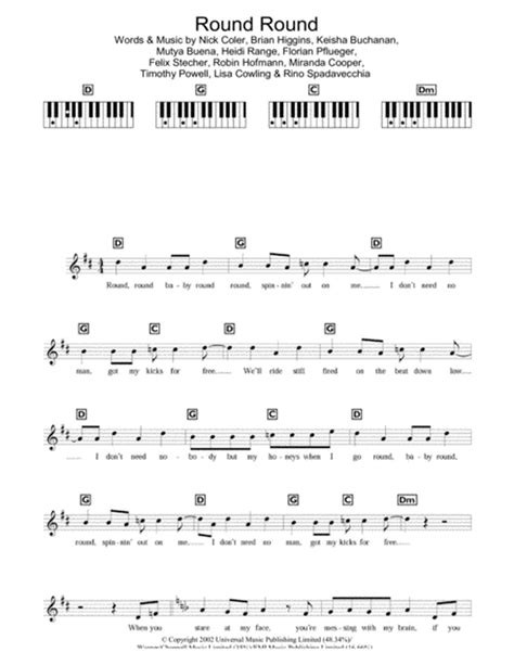 Round Round By Sugababes Piano Digital Sheet Music Sheet Music Plus