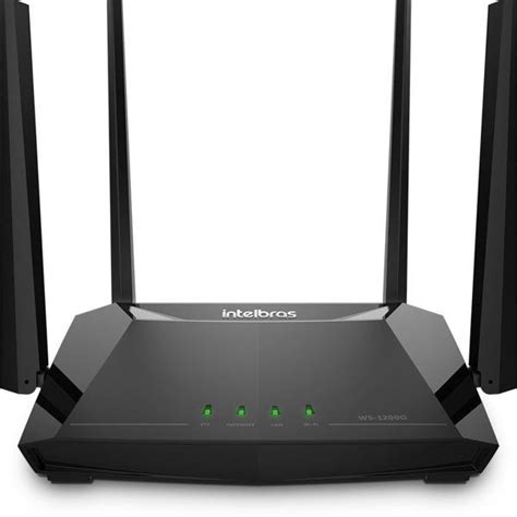 Roteador WiFi 5 Dual Band AC1200 4 Portas Gigabit W5 1200G Intelbras CX 1 UN Equipamentos