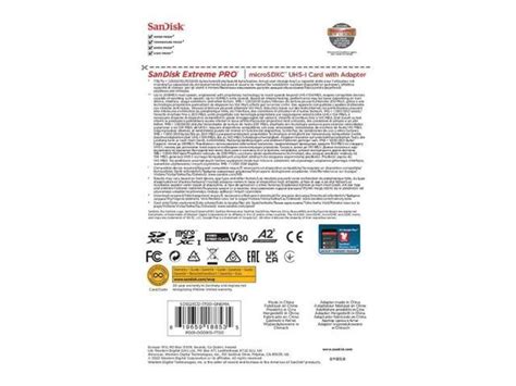 SanDisk 1TB Extreme PRO A2 MicroSDXC Card UHS I U3 V30 Read Speed Up To