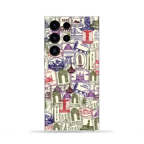 Travel Pattern Mobile Skin Wrappi