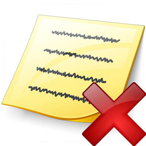 IconExperience V Collection Note Delete Icon